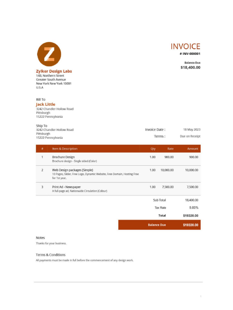 The New Invoice 2024 14 | PDF | Finance & Money Management