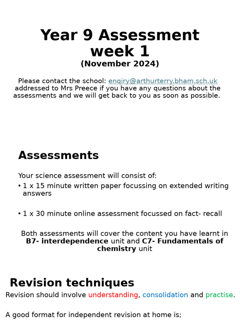 25 AW1 Year 9 Information | PDF | Cognition | Cognitive Science