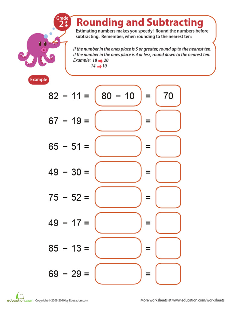 Speedy Rounding Subtracting 8 | PDF