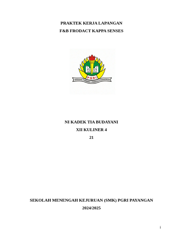Laporan PKL Tia | PDF