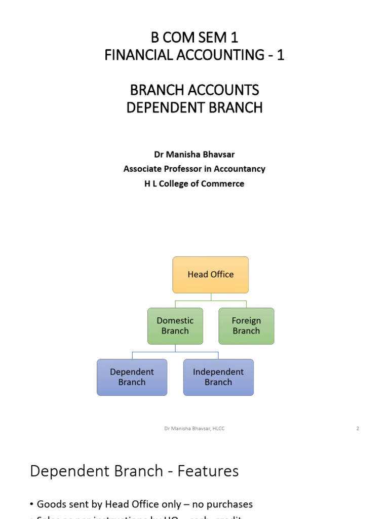Dependent Branch Theory 1 Eng | PDF | Income Statement | Expense