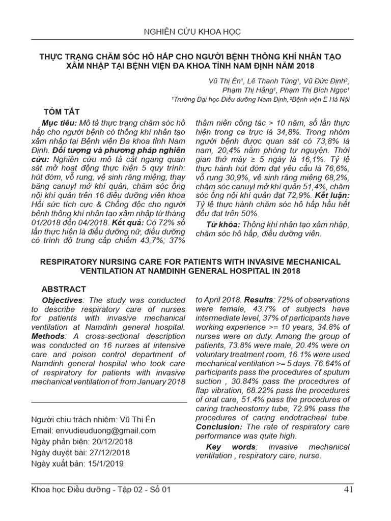 06 Thuc Trang Cham Soc Ho Hap Cho Nguoi Benh Thong Khi Nhan Tao Xam Nhap Tai Benh Vien Da Khoa ...