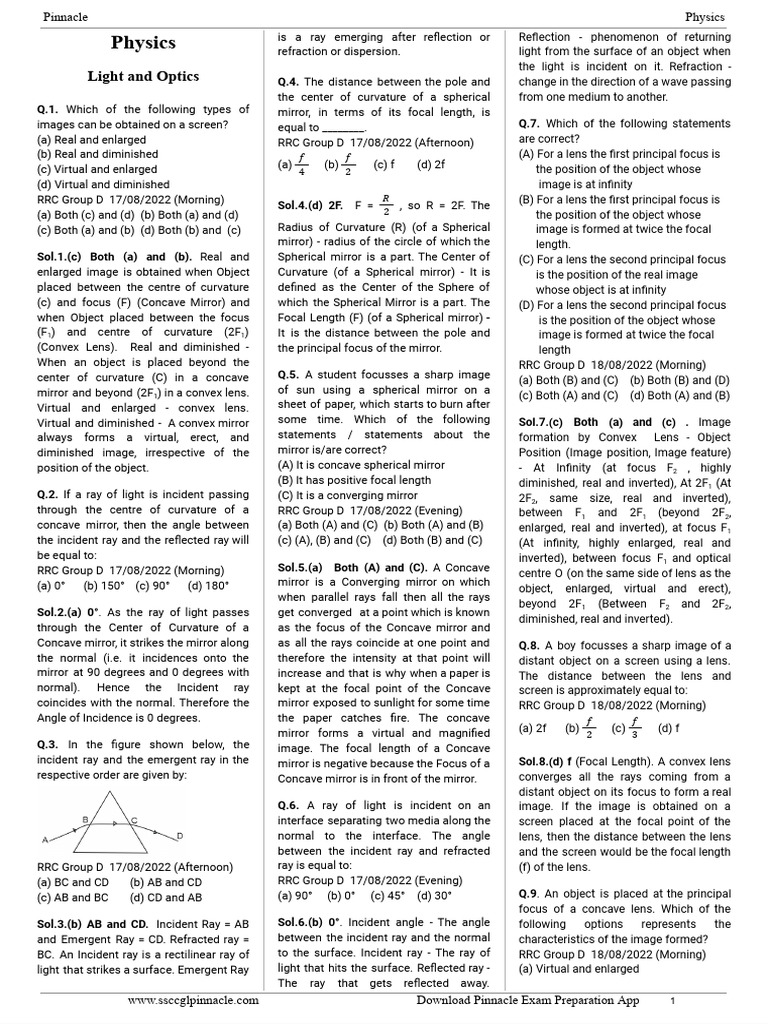 RRB Physics Pinnacle | PDF | Atomic | Electrodynamics
