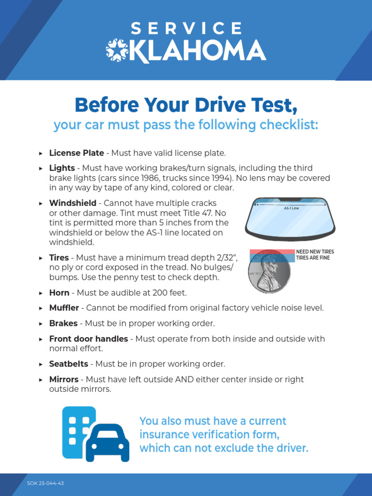 Vehicle Checklist for Drive Test | PDF