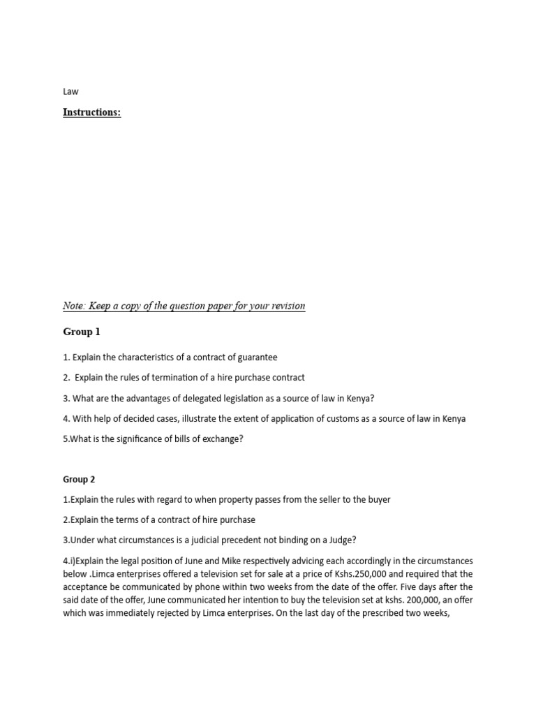 Law Assignment Guidelines and Topics | PDF | Sources Of Law | Common Law