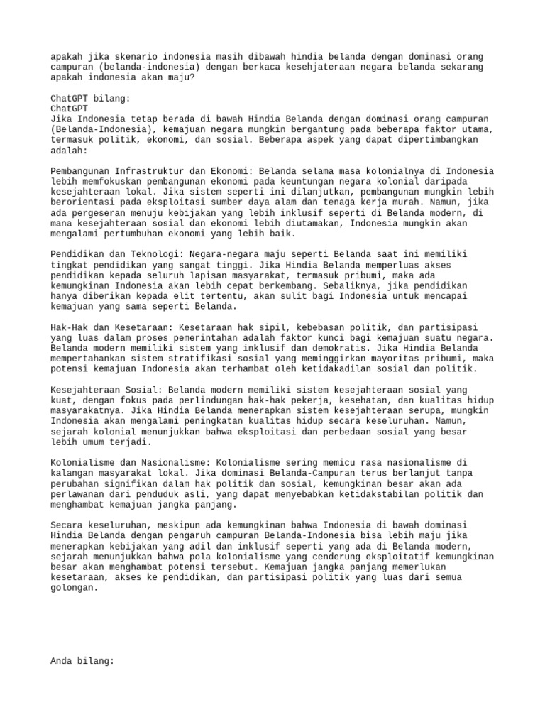 Apakah Jika Skenario Indonesia Masi | PDF | Sejarah