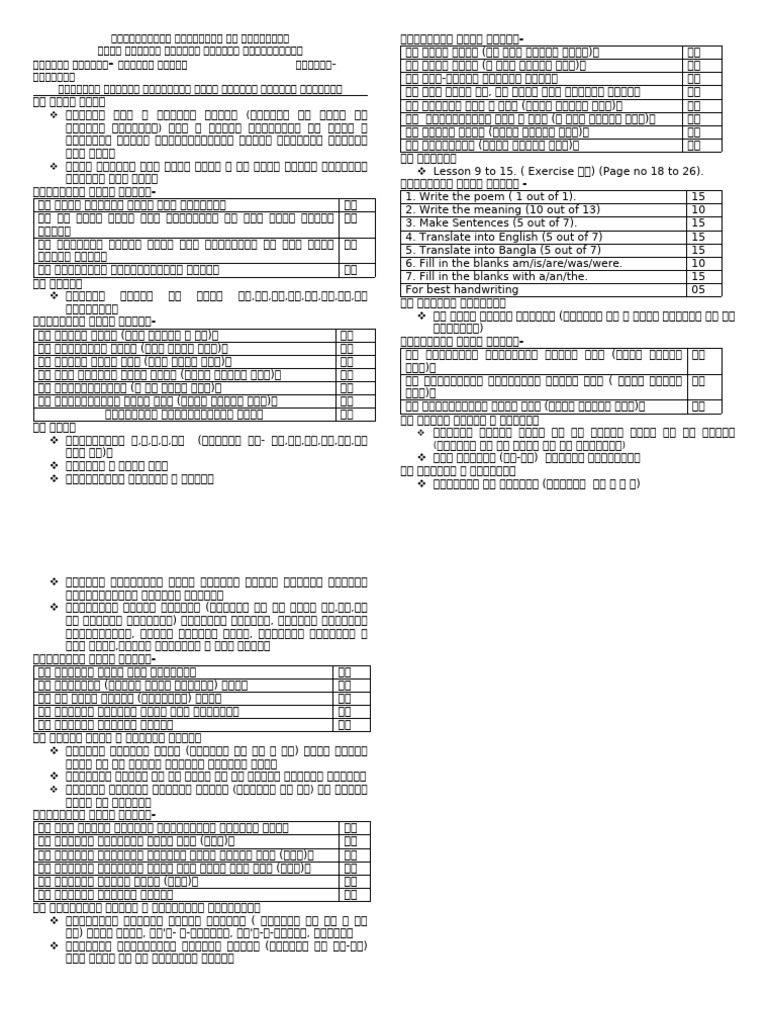 Class Two 2nd Term | PDF