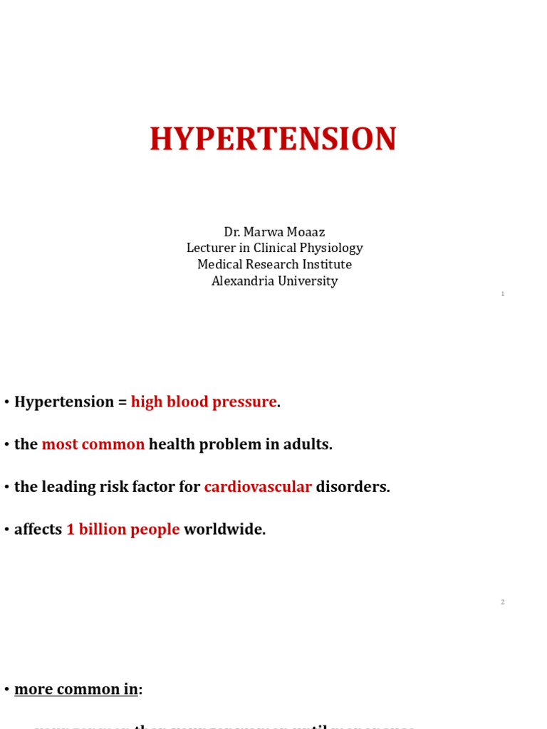 Hypertension Pdf Hypertension Blood Pressure