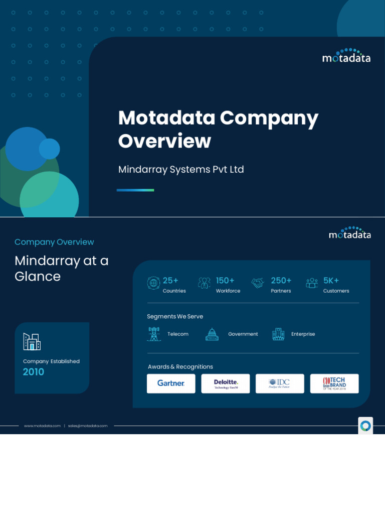 Motadata Company Overview | PDF | Analytics | Data