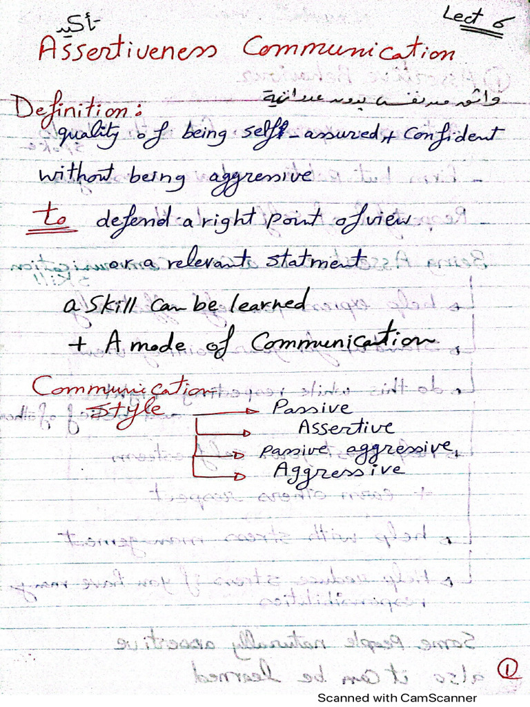 6 - Assertive Communication | PDF