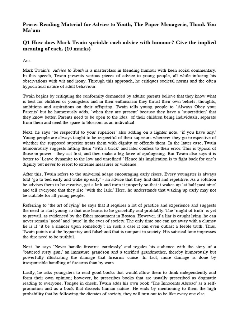 Short Stories - Reading Material | PDF