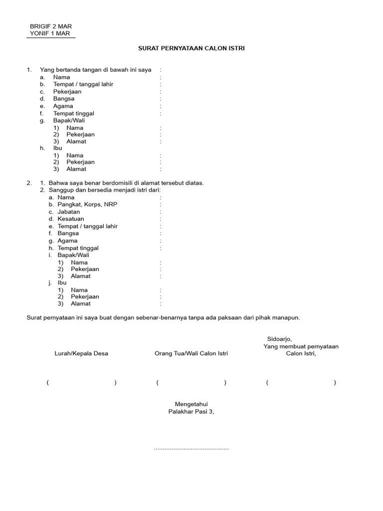 Berkas Pengajuan | PDF