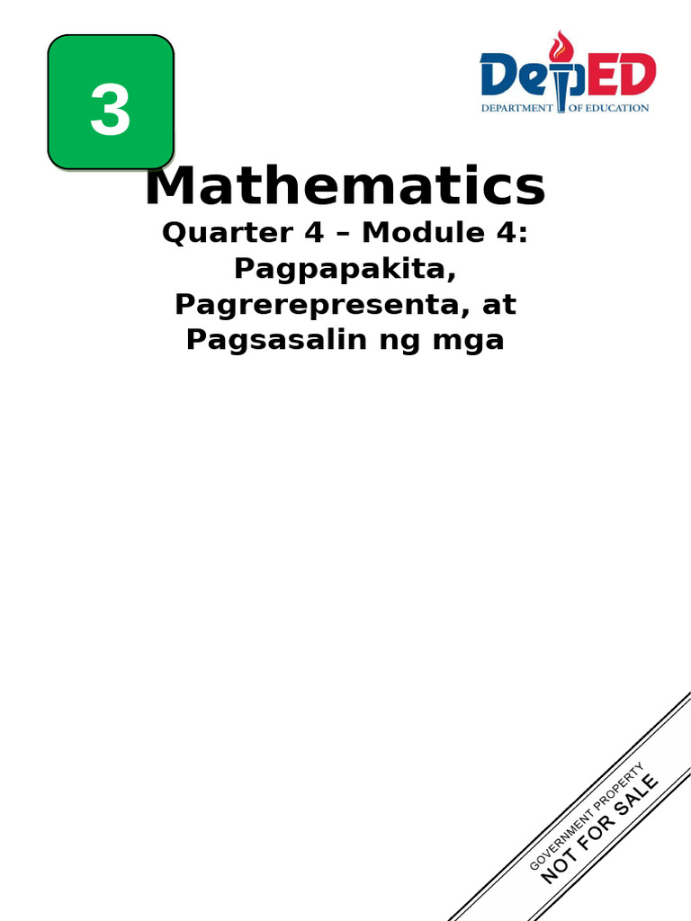 ADM - Math 3 - Module 4 FINAL | PDF