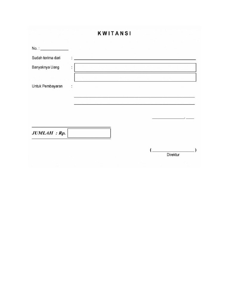 Kwitansi 1 | PDF