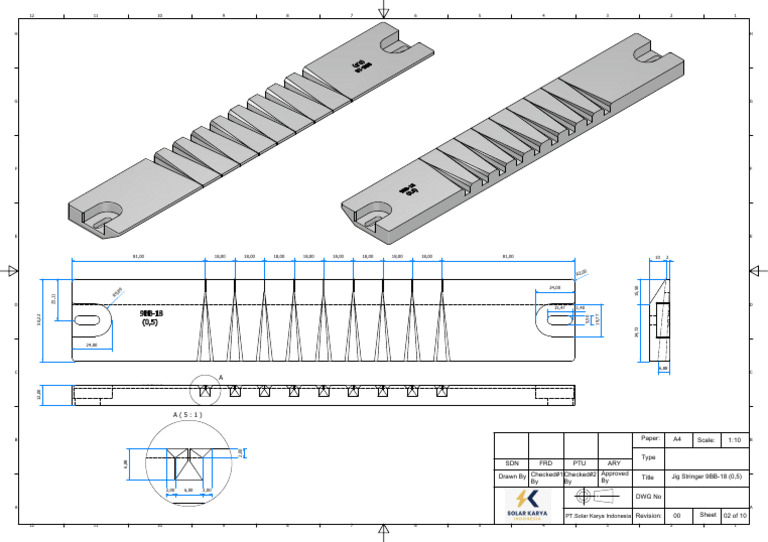 Jig Stringer 9BB-18 Drawing | PDF