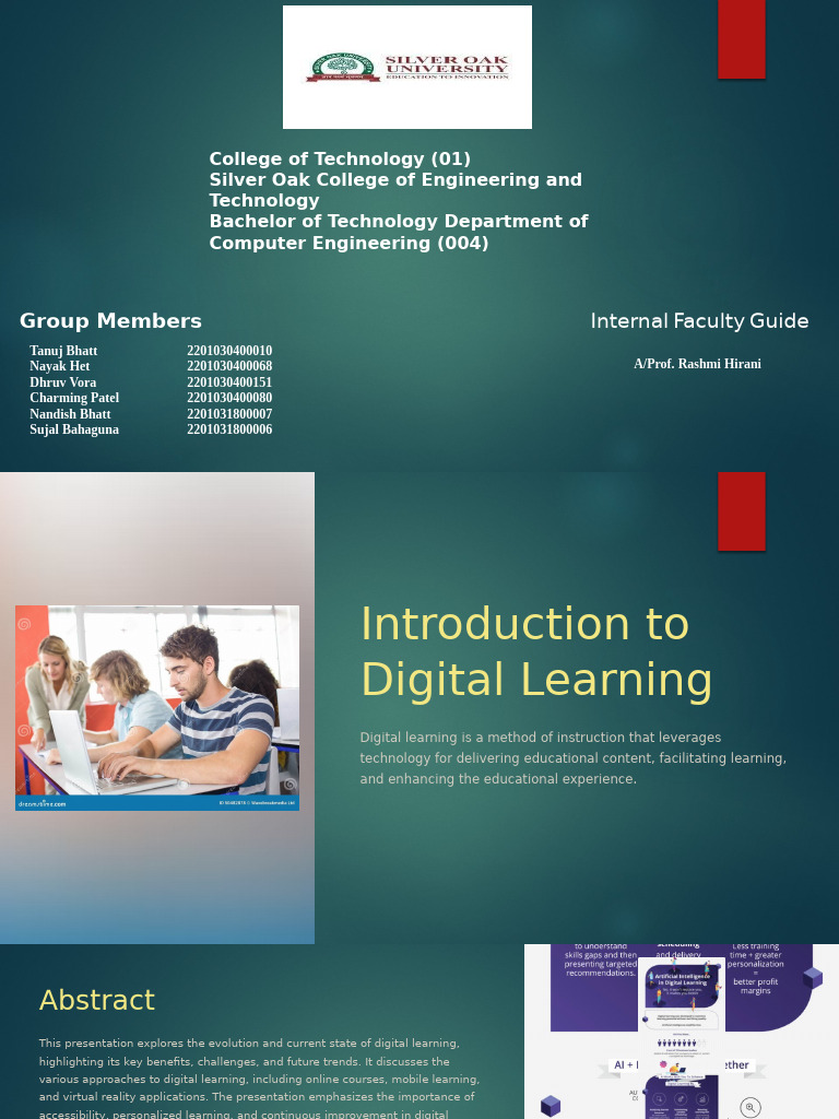 Introduction To Digital Learning | PDF | Learning | Cognition