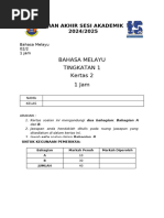 Contoh Format Dan Soalan Untuk Kertas UASA | PDF