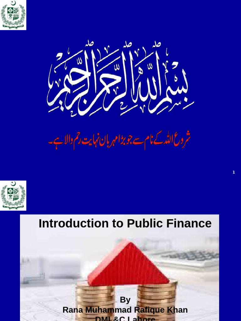 Overview of Public Finance in Pakistan | PDF | Taxes | Government ...