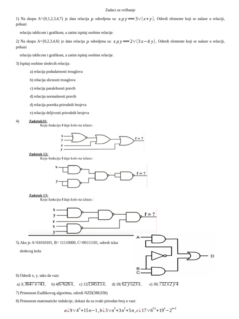 Diskretna Matematika - 3 Godina 2 | PDF