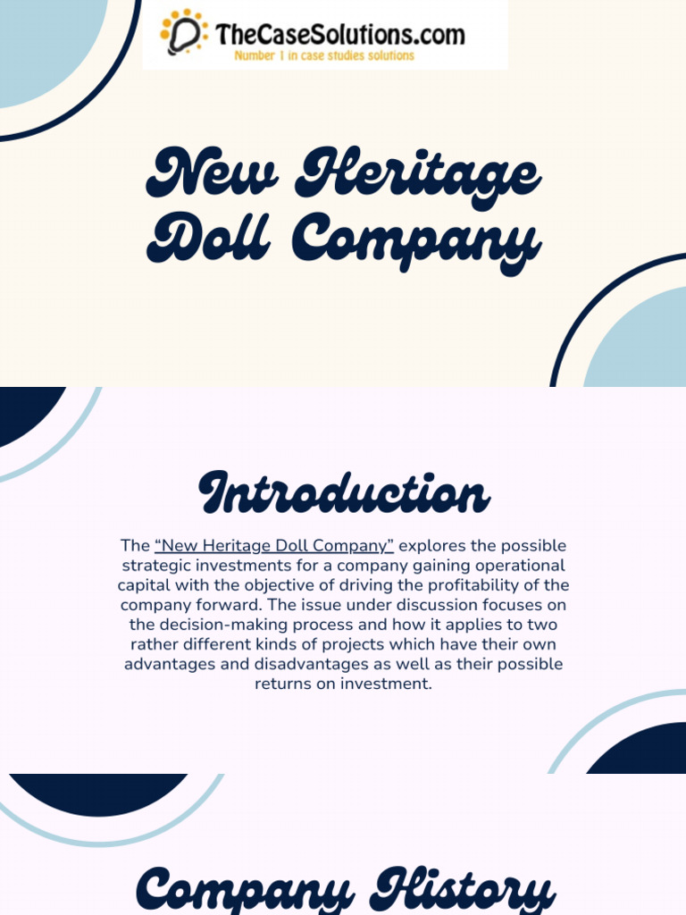 New Heritage Doll Company Case Study Solution | PDF