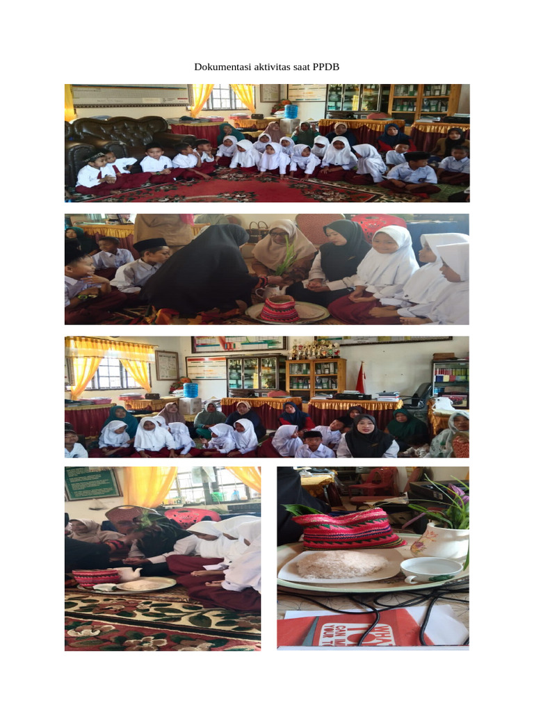 Dokumentasi Aktivitas Saat PPDB | PDF