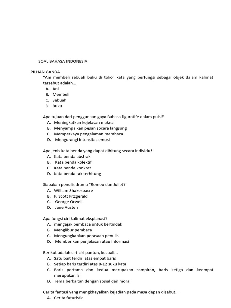Analisis Soal Ranii Fikssssss Bismillah | PDF