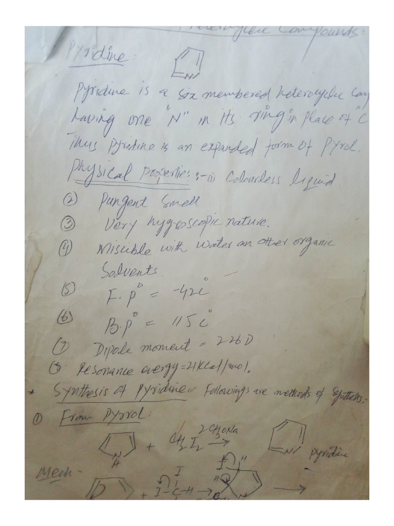 6 Membered Ring and Synthesis | PDF
