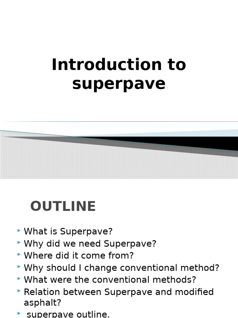 Primary Introduction To Superpave (PG Only) | PDF | Science & Mathematics