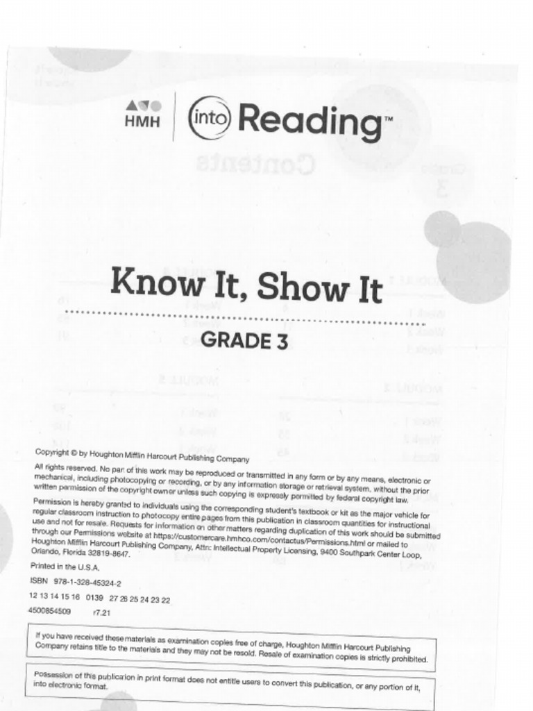 Into Reading 3 Independent Practice | PDF