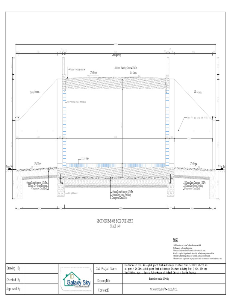 Box Culvert Construction Specifications | PDF | Concrete | Masonry