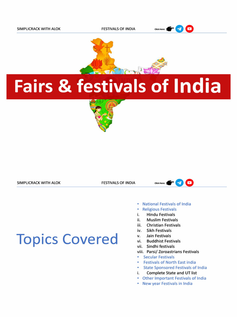 Complete Fairs and Festivals of India Notes | PDF | Ramadan