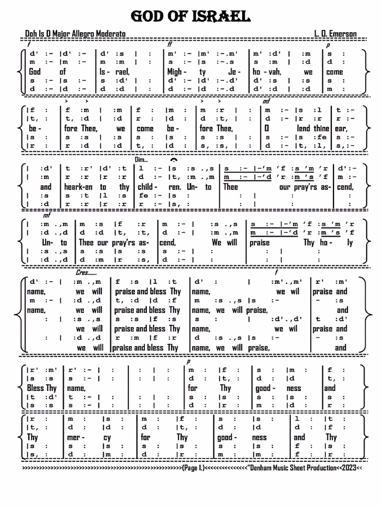God of Isreal | PDF