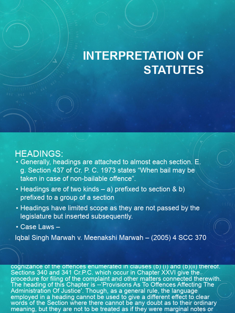 Module 3.Pptx | PDF | Statutory Interpretation | Punctuation