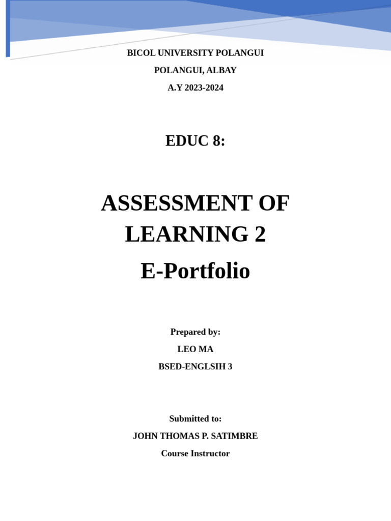 AOL-2-Mod-1 MA | PDF | Educational Assessment | Learning