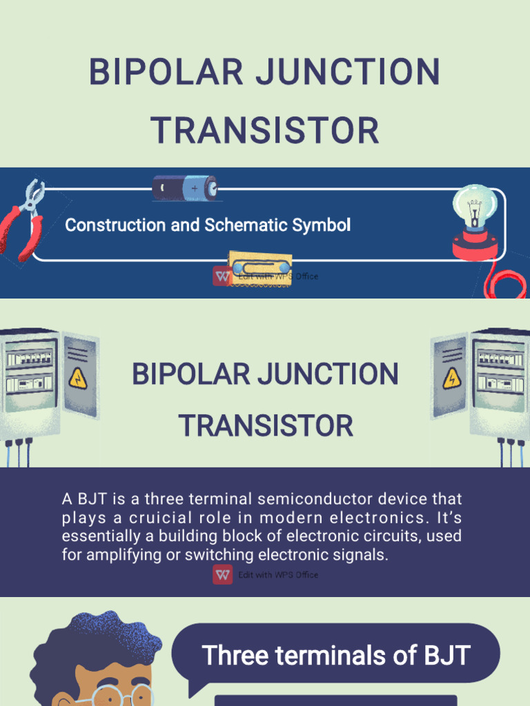 BIPOLAR-JUNCTION-TRANSISTOR Via Bluetooth | PDF | Bipolar Junction ...