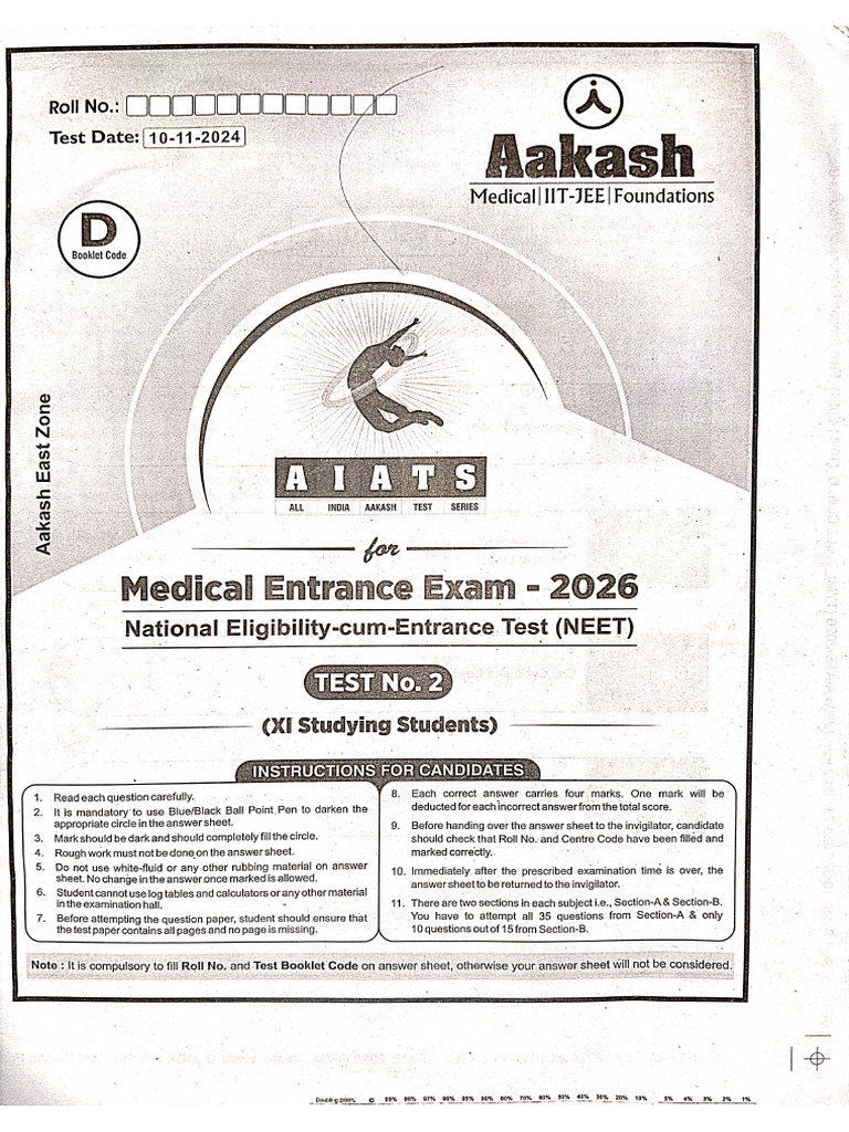 Aiats 02 Tym (2024) Code D | PDF