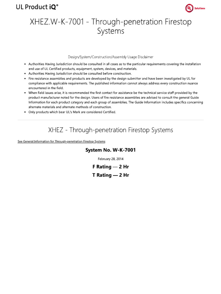 UL Approval Certificate | PDF