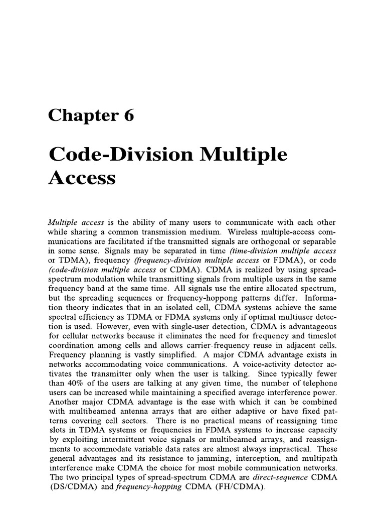 CDMA | PDF