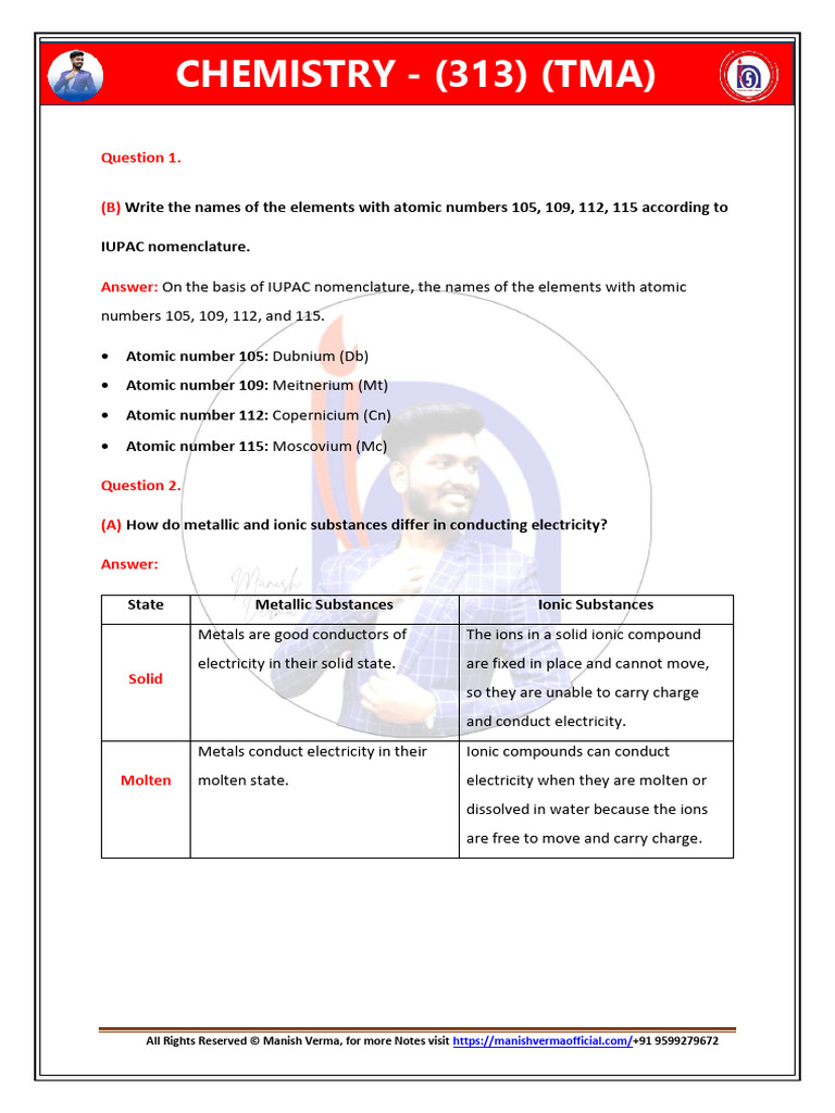 Chemistry Tma | PDF | Chemical Equilibrium | Chemical Compounds