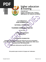 Tourism Communication N5 Exam Guide | PDF