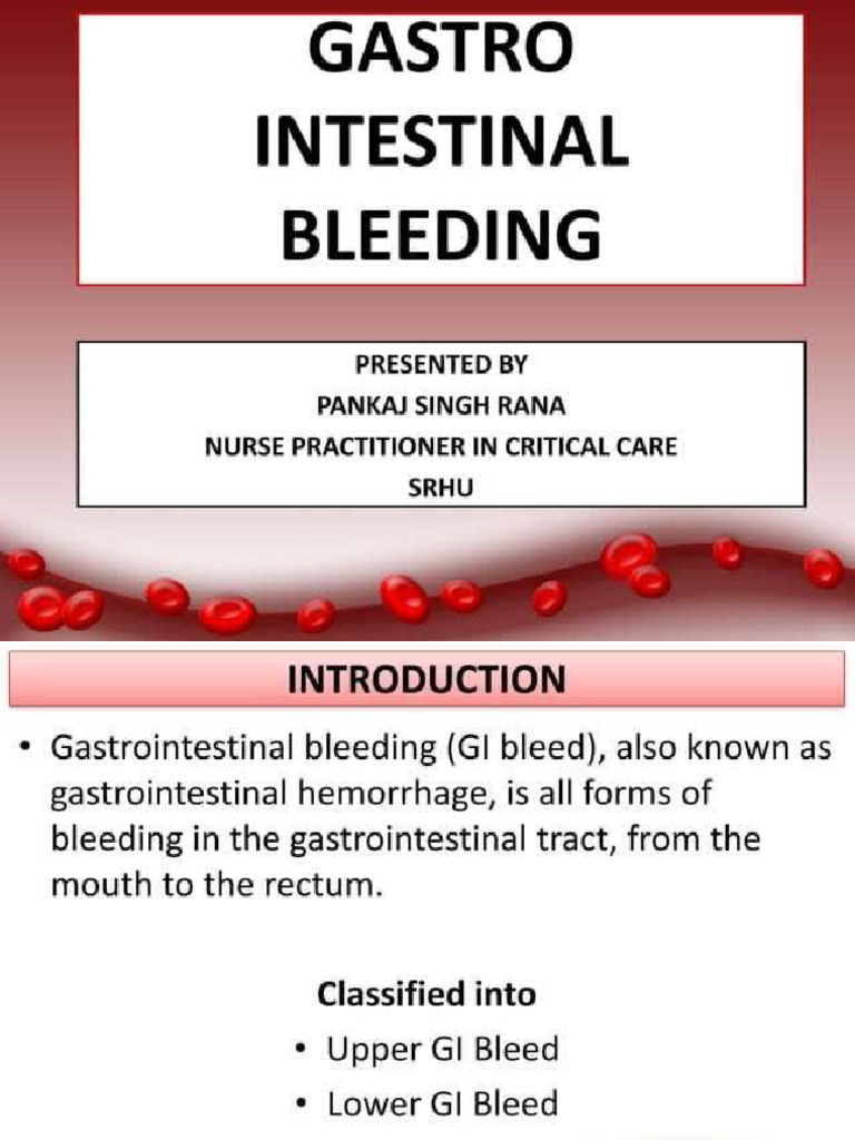 Gi Bleeding | PDF