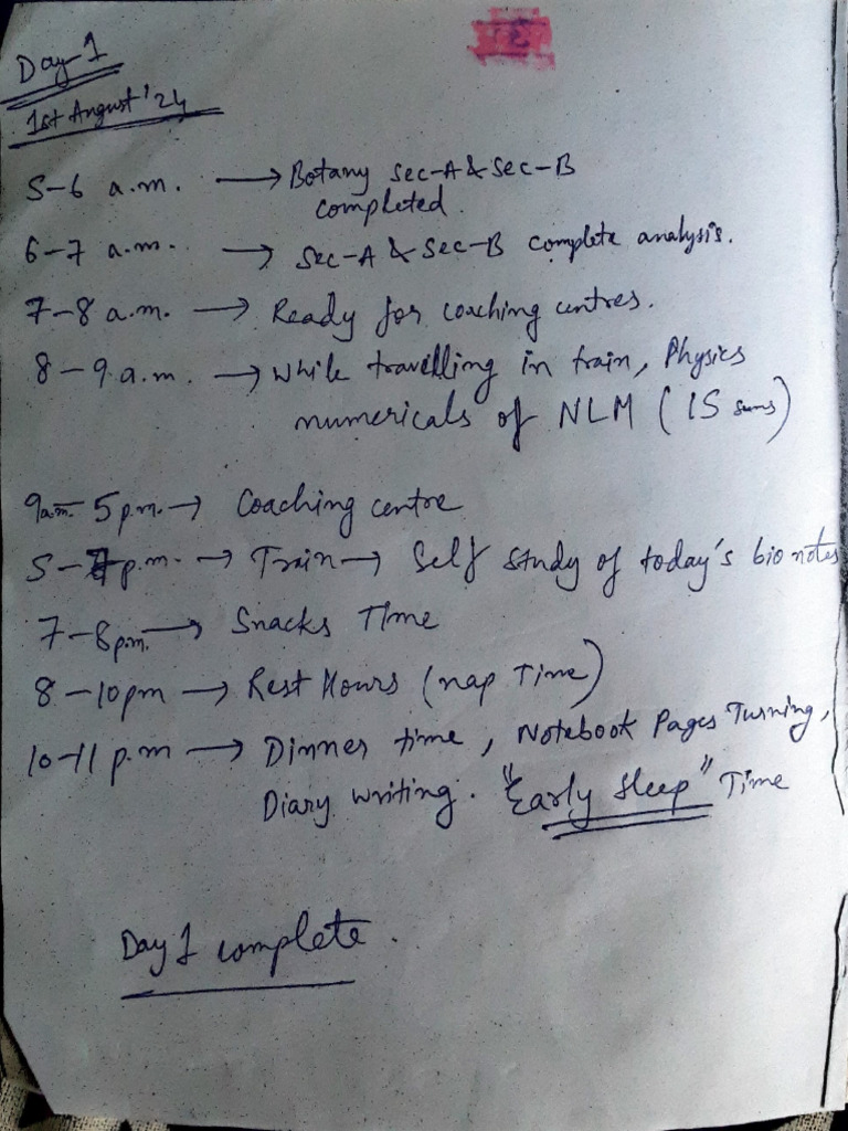 Suhrid Chatterjee Last 21 Days Study Schedule | PDF