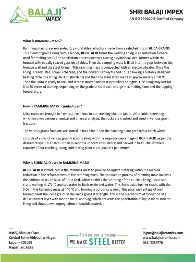 Ramming Mass White Paper | PDF | Home & Garden
