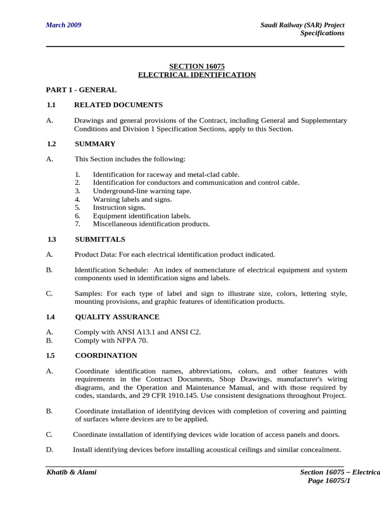 Electrical Identification | PDF | Electrical Engineering | Building ...