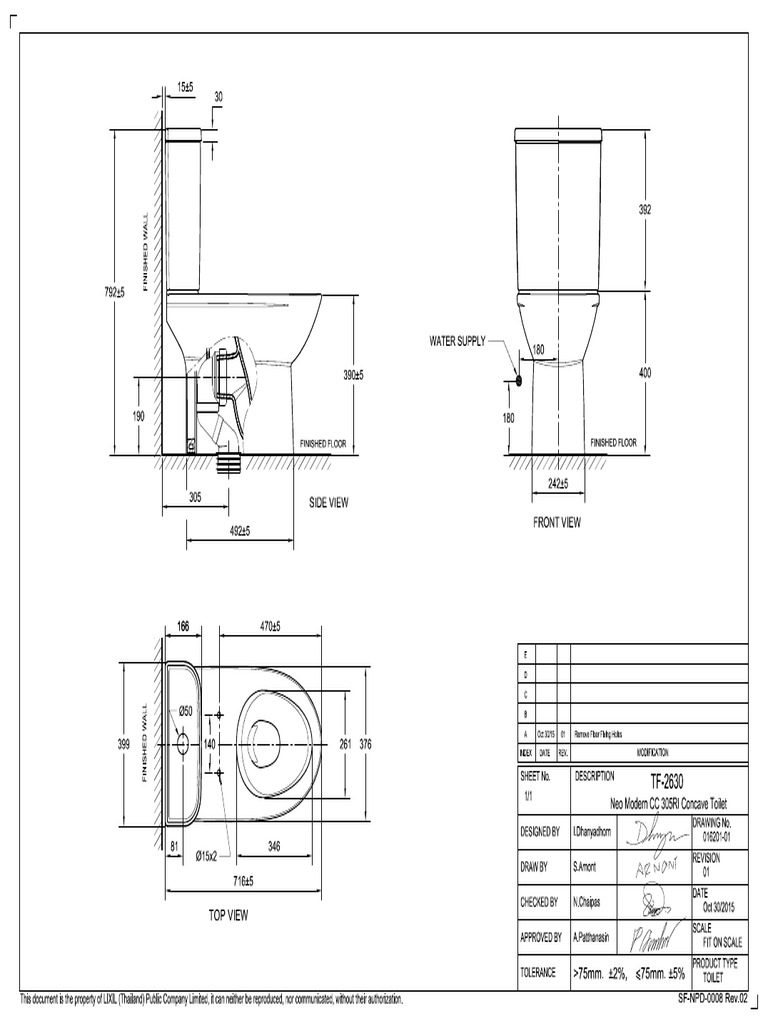 Neo Modern_CC Bowl Concave Tank (Rev.01)_TF-2630 | PDF