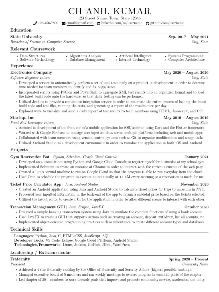 Jake_s_Resume__Anonymous_ | PDF | Java (Programming Language) | Mobile App