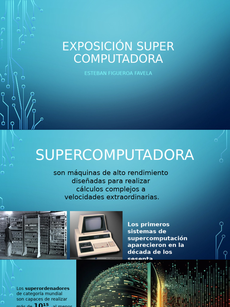 Supercomputadoras: Ejemplos y Avances | PDF | Informática