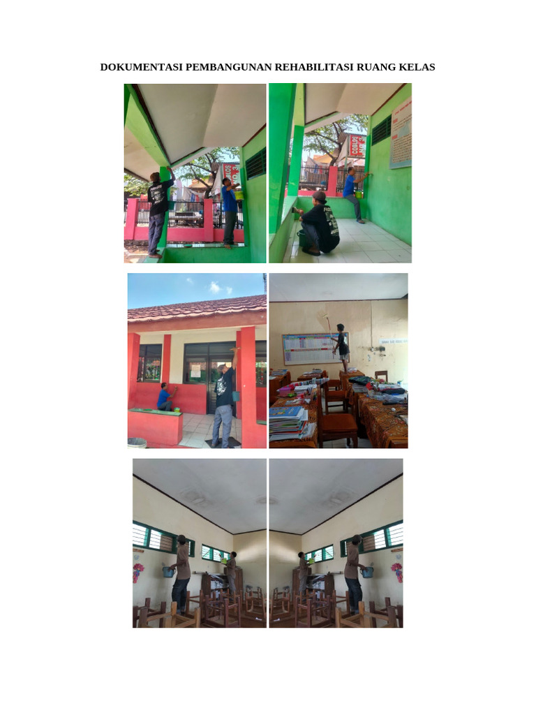 Dokumentasi Pembangunan Rehabilitasi Ruang Kelas | PDF