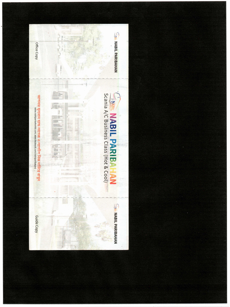 Ticket Format | PDF