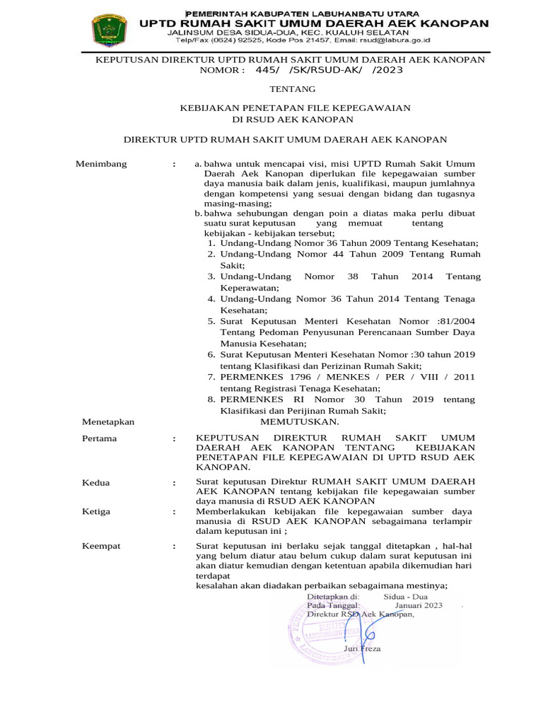 KPS 6 EP.1 Standarisasi File Kepegawaian | PDF